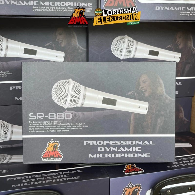 Jual Mic Kabel BMA SR880 Professional Dynamic Microphone | Shopee Indonesia