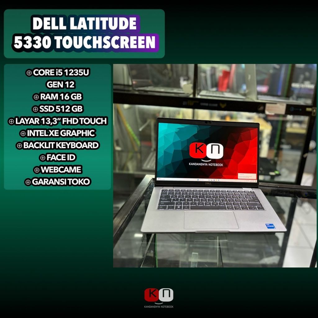 Jual Dell Latitude 5330 Touchscreen Core i5 1235U Ram 16GB Ssd 512GB 13 ...