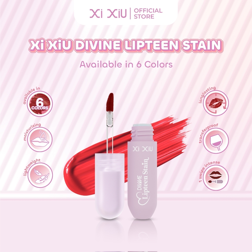 Jual Xi XiU DIVINE LIPTEEN STAIN 2.5 gr | Lip Tint Xi Xiu | Shopee Indonesia