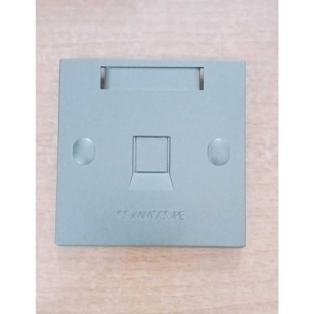 Jual Faceplate AMP Commscope 1 Hole Face Plate Data RJ45 Wall Plate ...