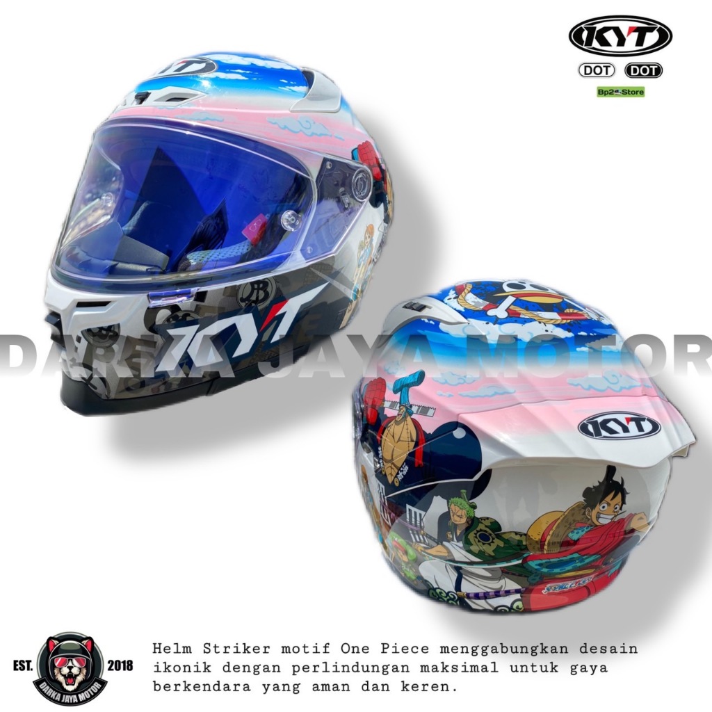 Jual HELM KYT STRIKER MOTIF ONE PIECE / HELM FULL FACE KYT STRIKER ...
