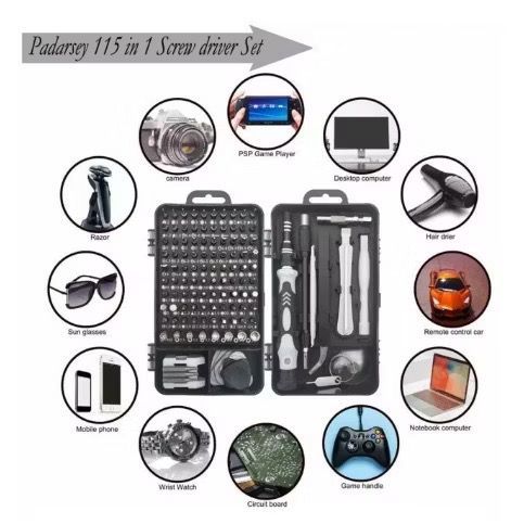 Jual OBENG SET 115 IN 1 TOOL KIT SET KOTAK REPARASI SERVICE HP KAMERA PC LAPTOP JAM TANGAN ...