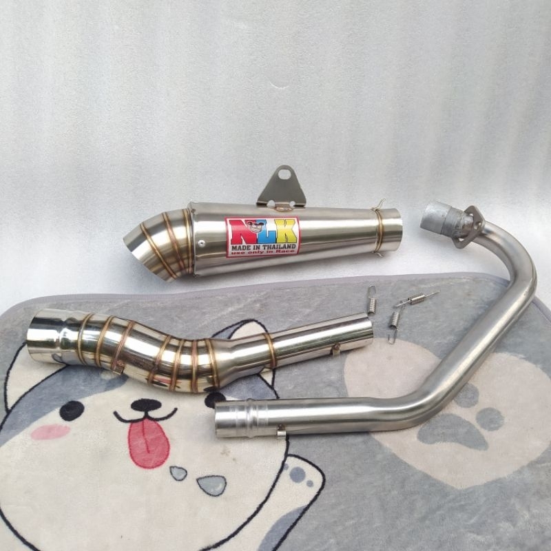 Jual Canister Nlk stainless 51mm 1set open pipe Tmx 125 150 Rusi tc 125 ...