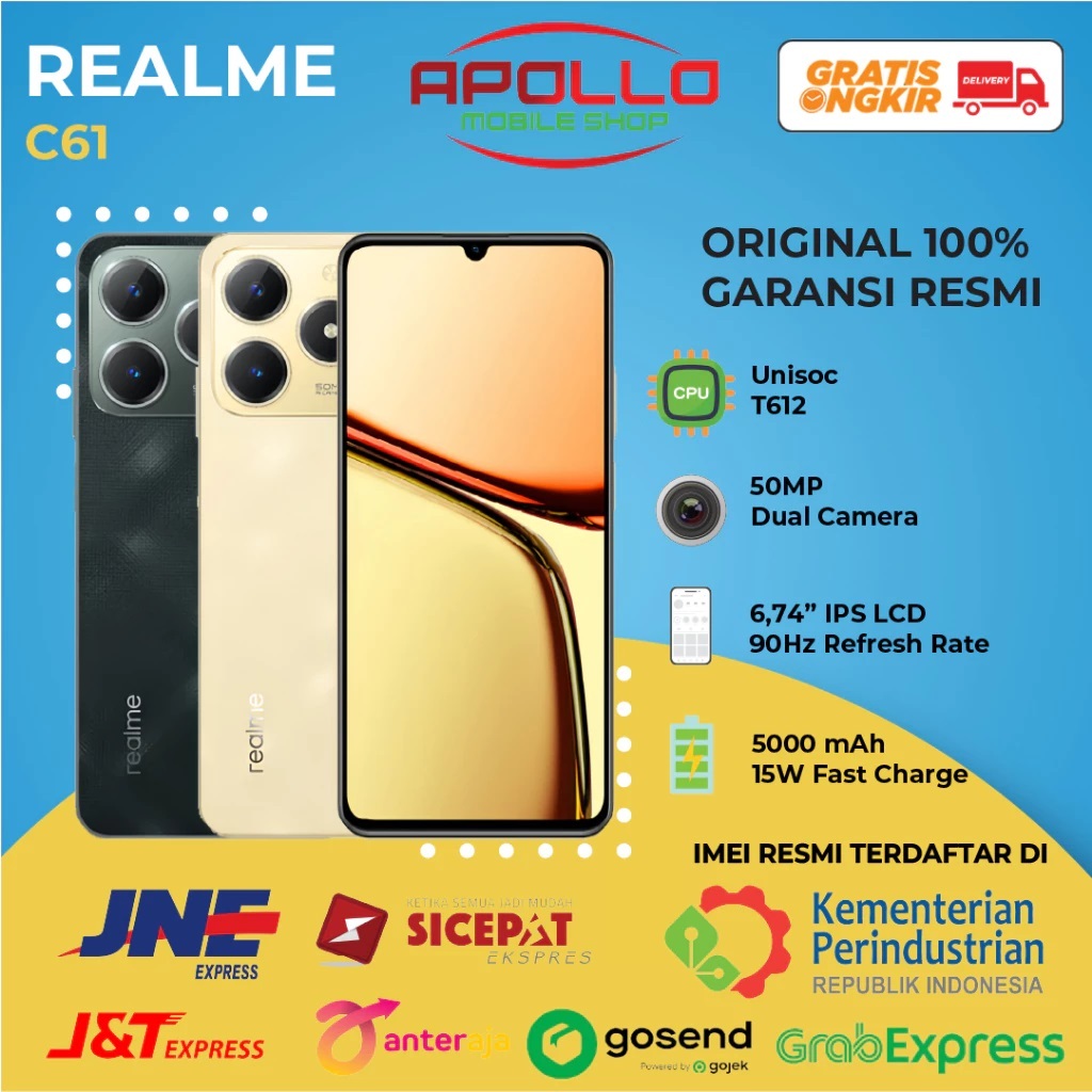 Jual Realme C61 [8GB+128GB] - Garansi Resmi 1 Tahun | Shopee Indonesia