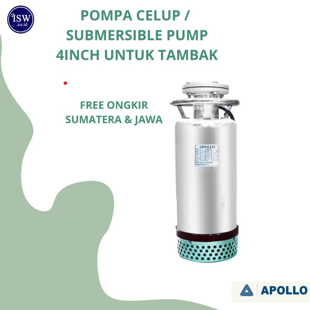 Jual FREE ONGKIR | Pompa Celup / Submersible Pump 4 inch Apollo Untuk ...