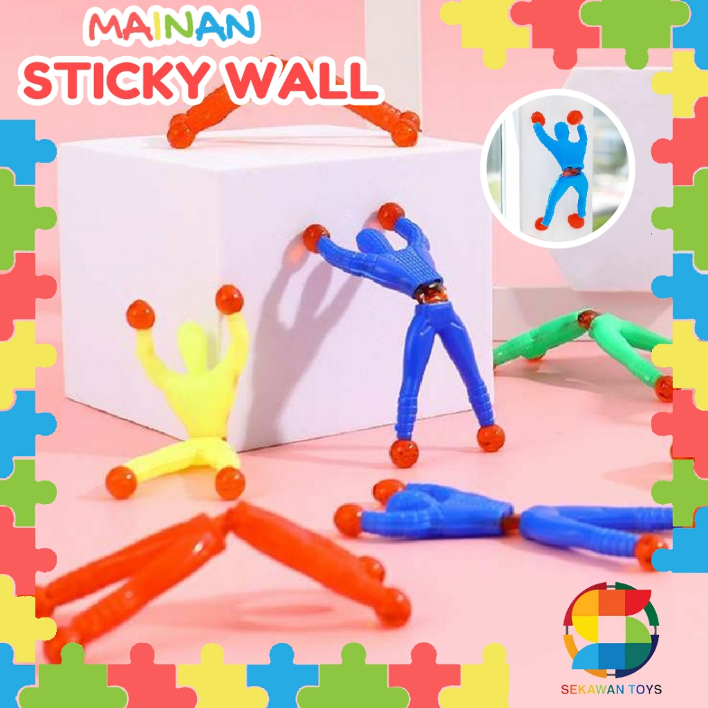 Jual Mainan Lengket Dinding/ Sticky Wall/Mainan Lengket Panjat dinding ...