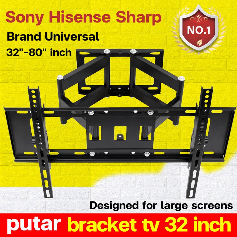 Jual 【Six Arms】 Khusus untuk layar besar Dudukan TV Braket dinding TV ...