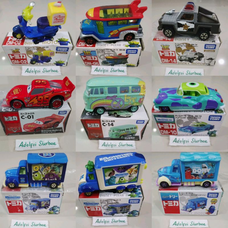 Jual takara tomy tomica disney motors works pixar Volkswagen ww AG C-14 monsters university inc ...