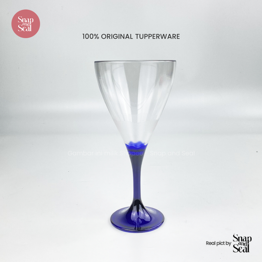 Jual Tupperware Sheerly Elegant Wine Glass 290ml | Shopee Indonesia