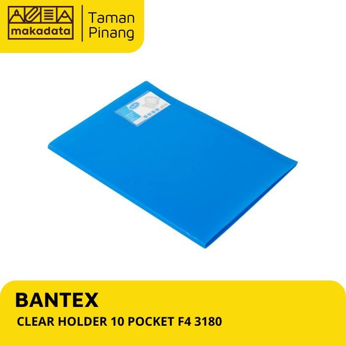 Jual BANTEX CLEAR HOLDER 10 POCKET F4 3180 (1 PCS) | Shopee Indonesia