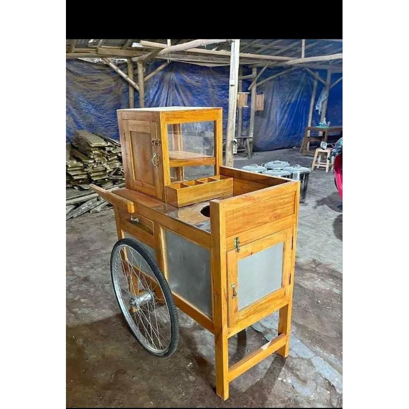 Jual gerobak dorong / cilok / pentol kuah / sempol / gerobak usaha | Shopee Indonesia