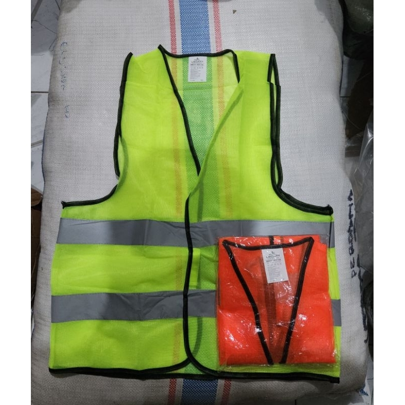 Jual Rompi Safety / Rompi Hijau / Rompi Orange / Rompi Proyek Polyester ...