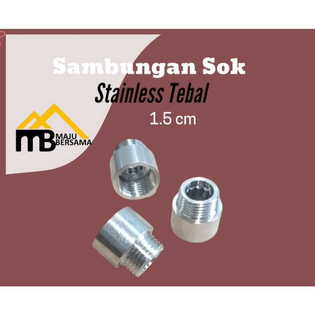 Jual Sambungan SOK 2 cm Stainless Tebal | Shopee Indonesia