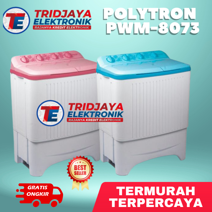 Jual Mesin Cuci Polytron PWM-8073 Biru/Pink Termurah Garansi Resmi ...