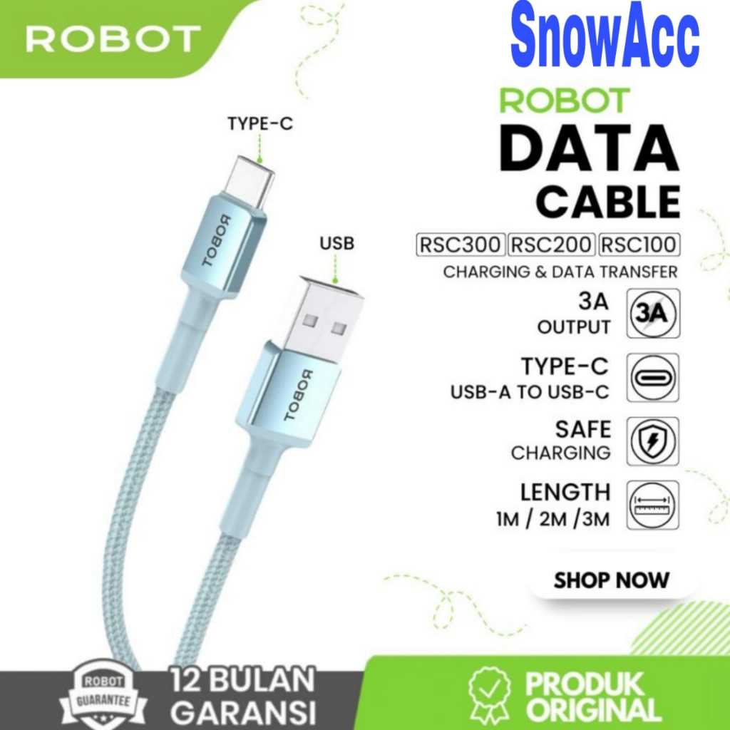Jual ROBOT Kabel Data Usb Type C Fast Charging 2M Kabel Data Type C ... Jual ROBOT Kabel Data Usb Type C Fast Charging 2M Kabel Data Type C ...