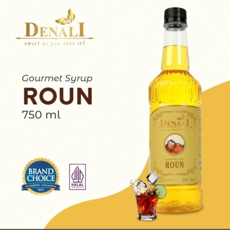 Jual Denali Roun syrup 750ml - sirup minuman rasa Roun | Shopee Indonesia