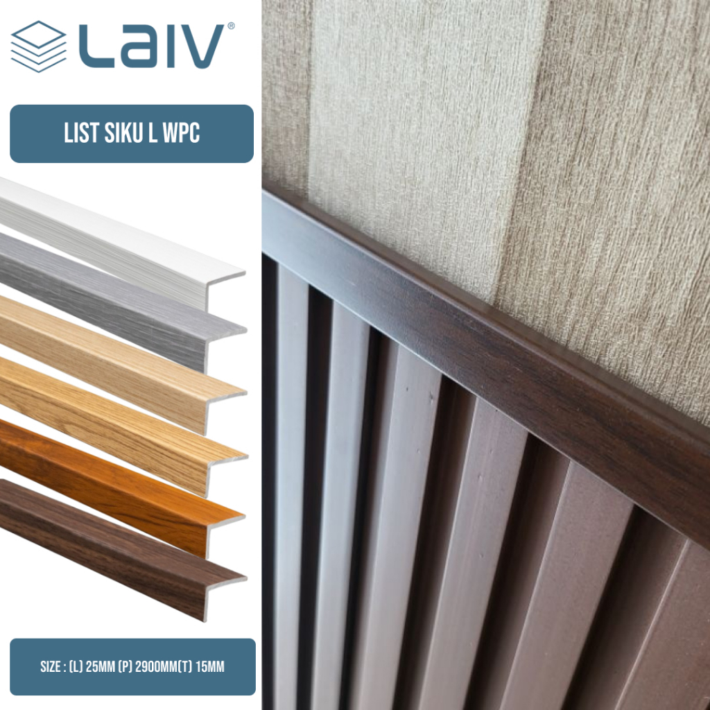 Jual LAIV List Siku L WPC Step Nosing Lantai Tangga Vinyl SPC Lis ...