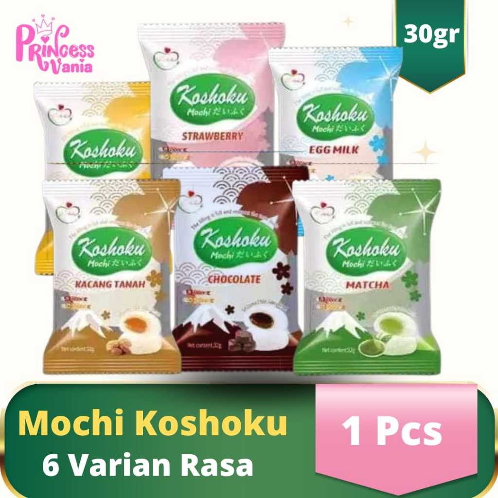 Jual 1 PC ECER KOSHOKU MOCHI ANEKA RASA KEMASAN 30GR KUE ISI SELAI ...