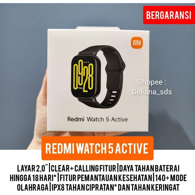 Jual Redmi Watch 5 Active Garansi Resmi 1 Tahun Xiaomi Redmi Watch 5 ...