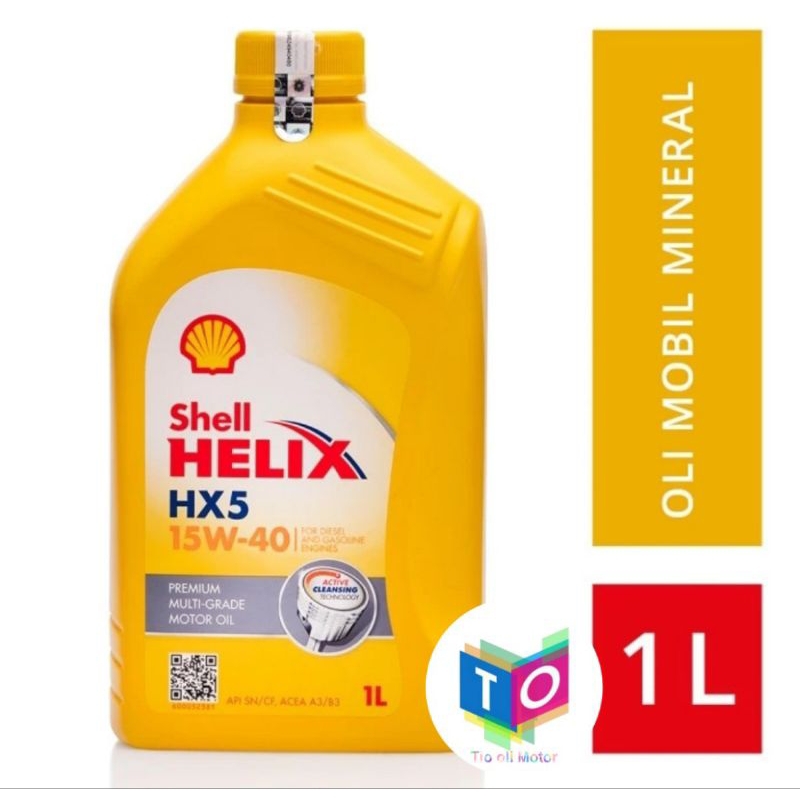 Jual Shell Helix Hx5 15W-40 (1L) Oli Mesin Mobil Shell Helix Hx5 ...