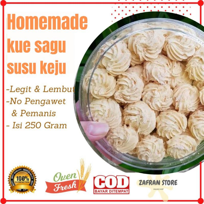 Jual Kue Sagu Susu Keju Kemasan 250 gram / Kue Kering | Shopee Indonesia