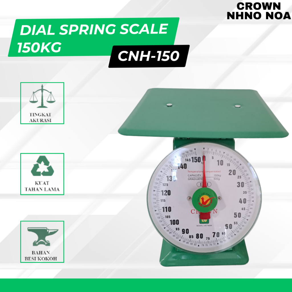 Jual Timbangan Manual Jarum CROWN NON HOA VIETNAM 20Kg 30Kg 60Kg 100Kg 150Kg Spring Dial Scale ...