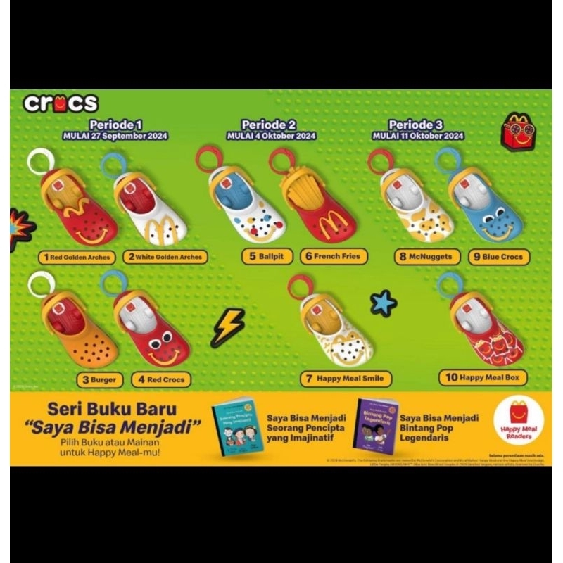 Jual Happy Meal Mcd Mcdonald Crocs | Shopee Indonesia