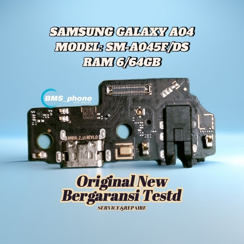 Jual Konektor Cas Papan Pcb Konektor Cas Mic Samsung Galaxy A04 Model SM-A045F/DS Original ...