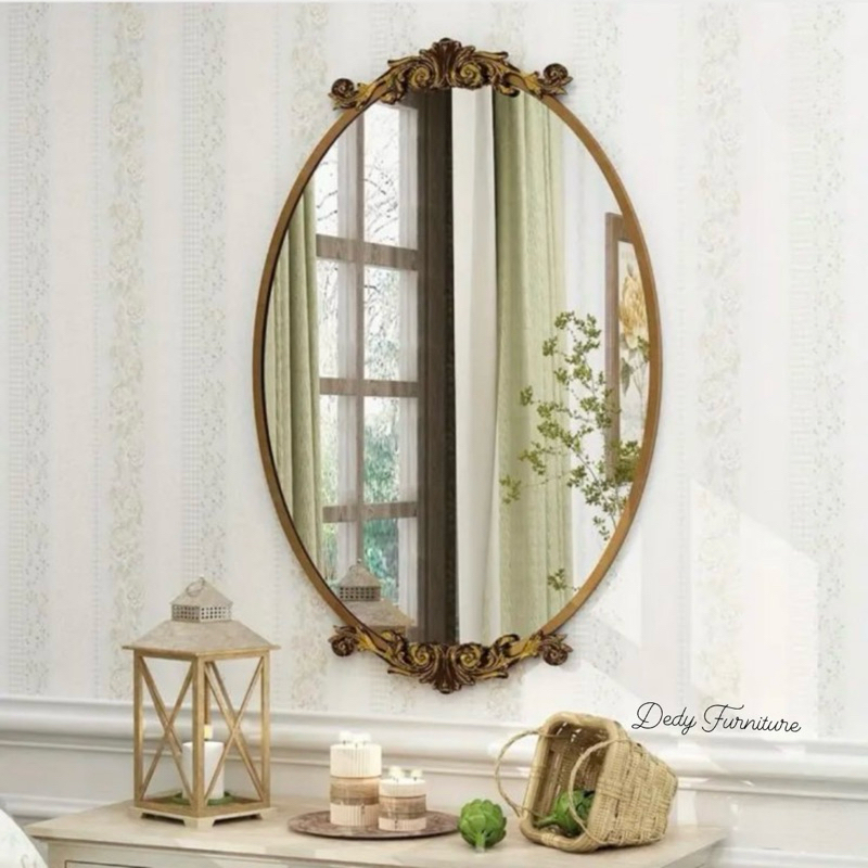 Jual Cermin dinding standing mirror wall mirror vintage mirror ...