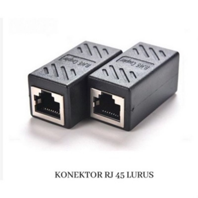 Jual BARREL RJ45 SAMBUNGAN LAN EXTENSION KONEKTOR ADAPTER COUPLER CAT 5 ...
