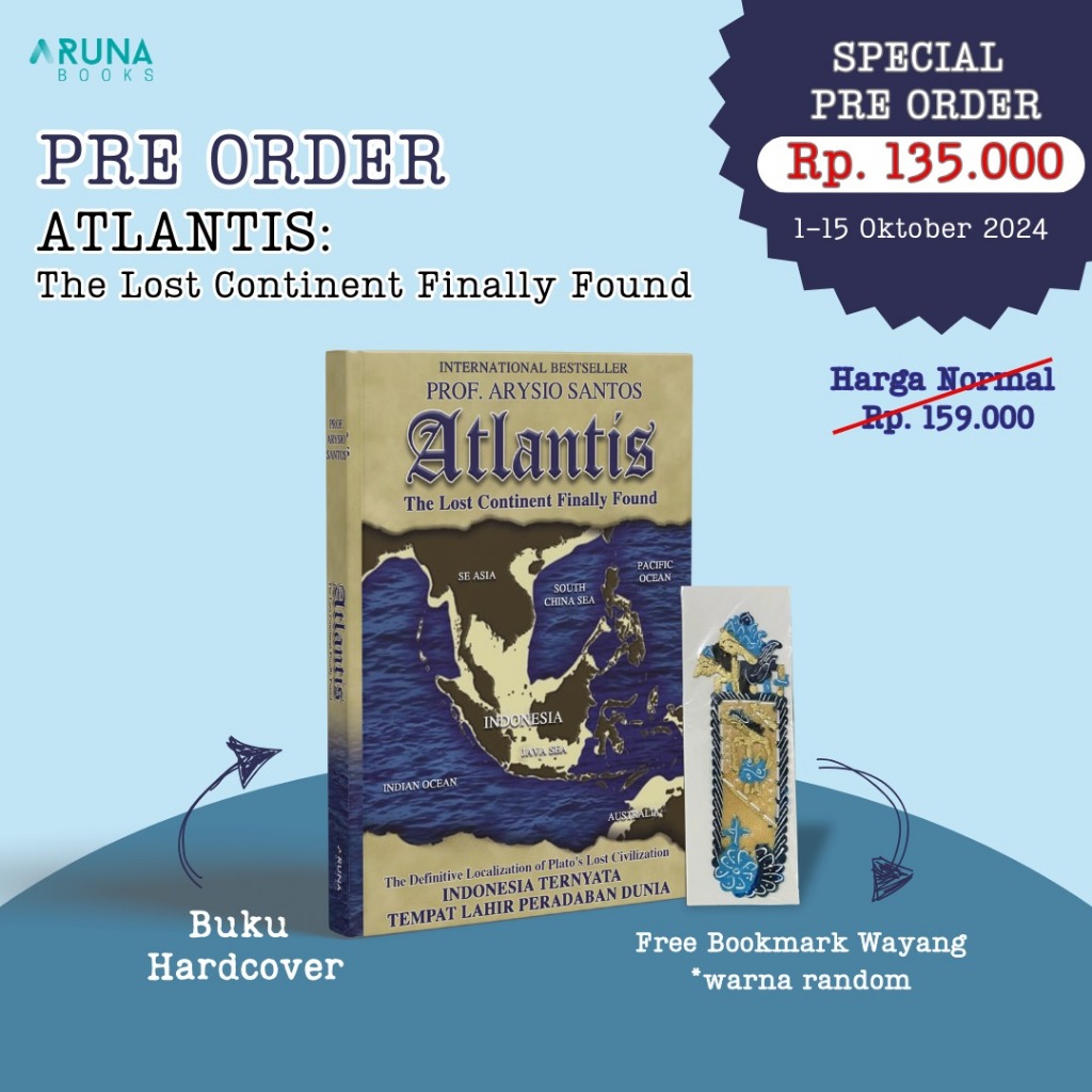 Jual Buku Atlantis (The Lost Continen Finally Found) By Prof. Arsysio ...