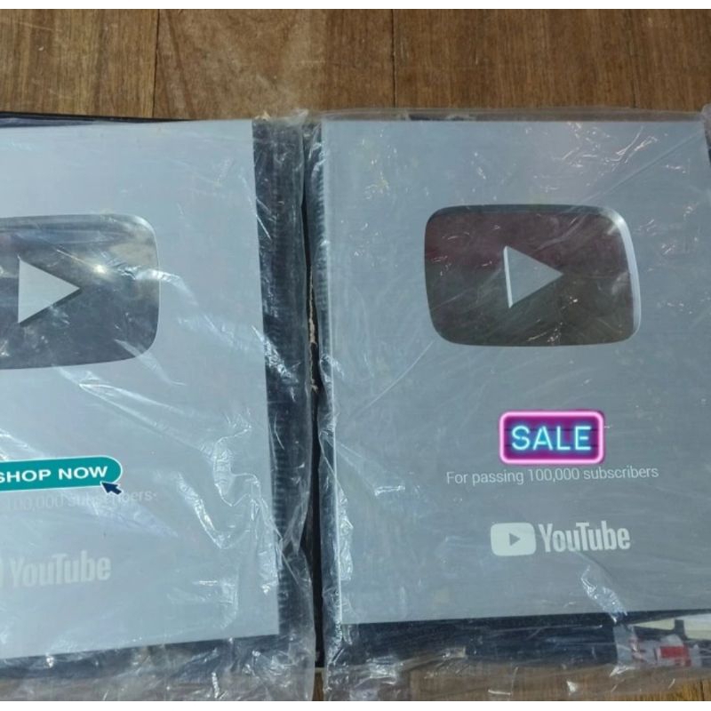 Jual SILVER PLAY BUTTON YOUTUBE ORIGINAL | Shopee Indonesia