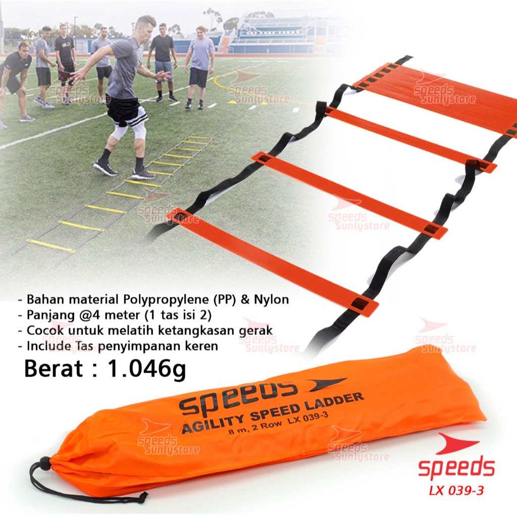 Jual SPEEDS Agility Ladder Drills training Tangga Kelincahan ...