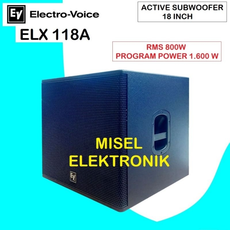 Jual Subwoofer Aktif 18 Inch ElectroVoice EV ELX 118A Original | Shopee ...