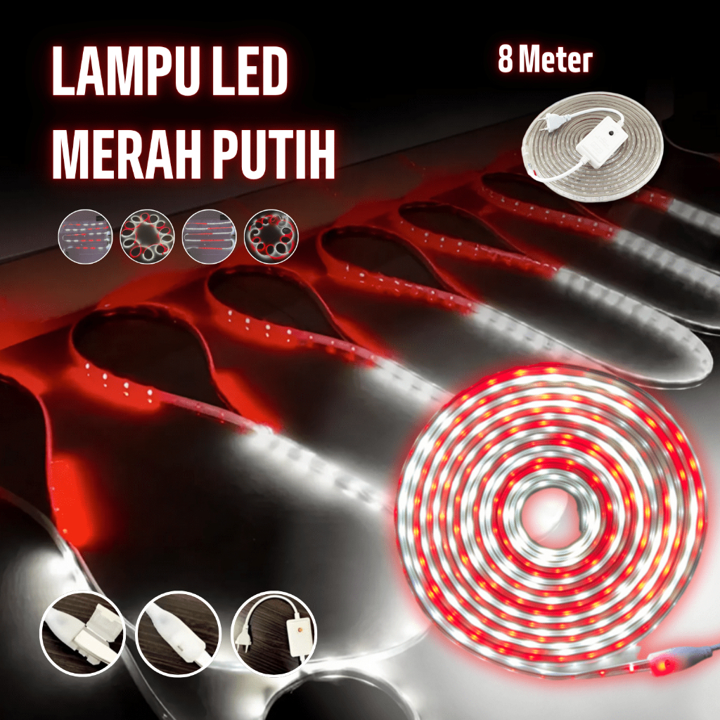 Jual lampu led strip lampu hias 17 agustusan RGB 6 Warn 2835 5050 10m ...