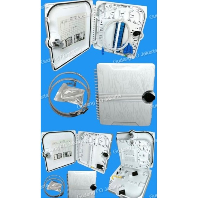 Jual ODP 12 core lengkap BOX ODP Tiang 12 core + Clamp Ring | Shopee ...