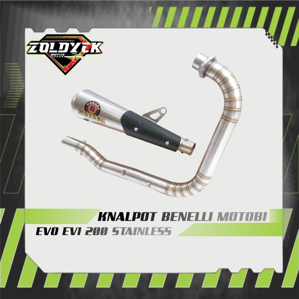 Jual KNALPOT BENELLI MOTOBI 200 EVO 200 EFI FULLSET | Shopee Indonesia