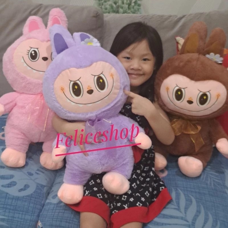 Jual Boneka Labubu the monster exciting macaron Jumbo size 47CM TERBARU ...