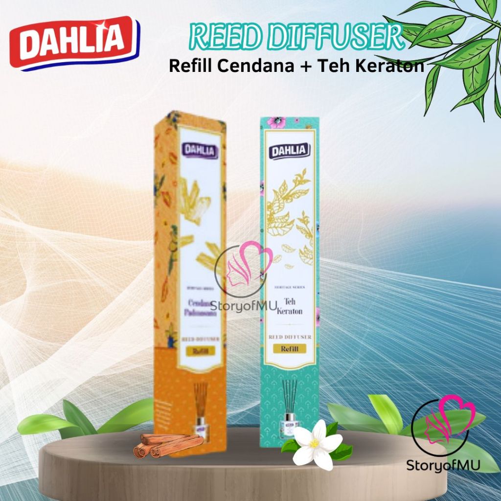 Jual DAHLIA Reed Diffuser Heritage Series Pengharum Ruangan 30ml Teh ...