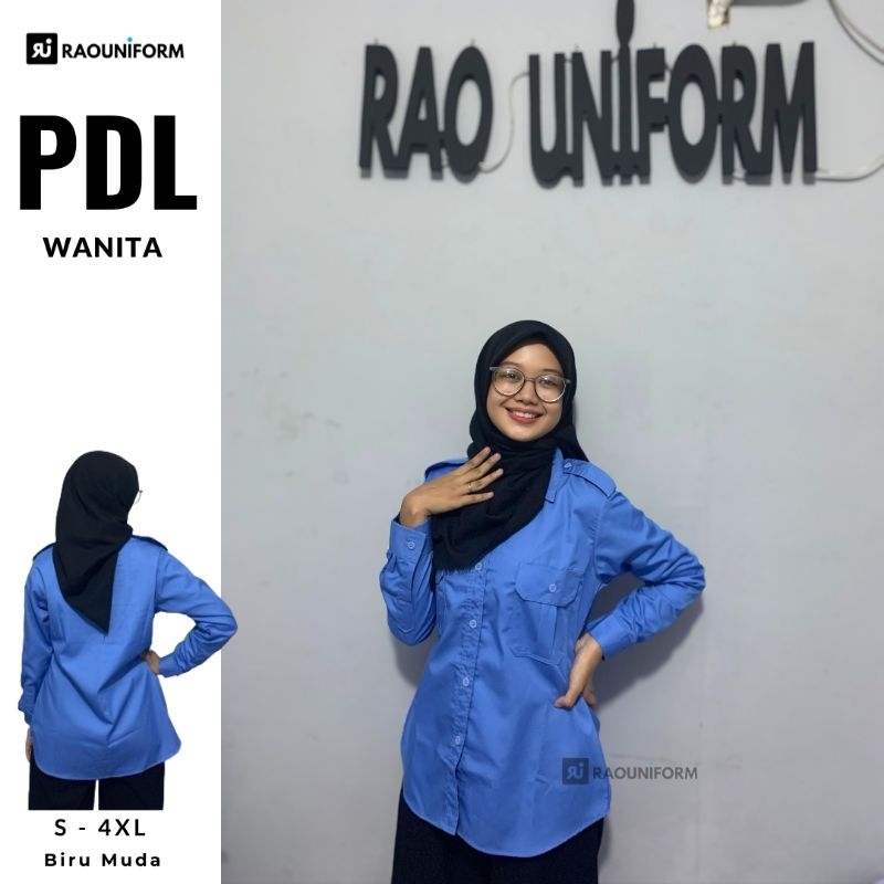 Jual Kemeja PDL Putih Wanita/Seragam Kesehatan Wanita/Baju Dinas PDL ...