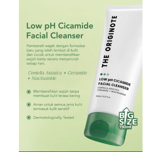 Jual The Originot Low pH Cicamide Facial | Shopee Indonesia