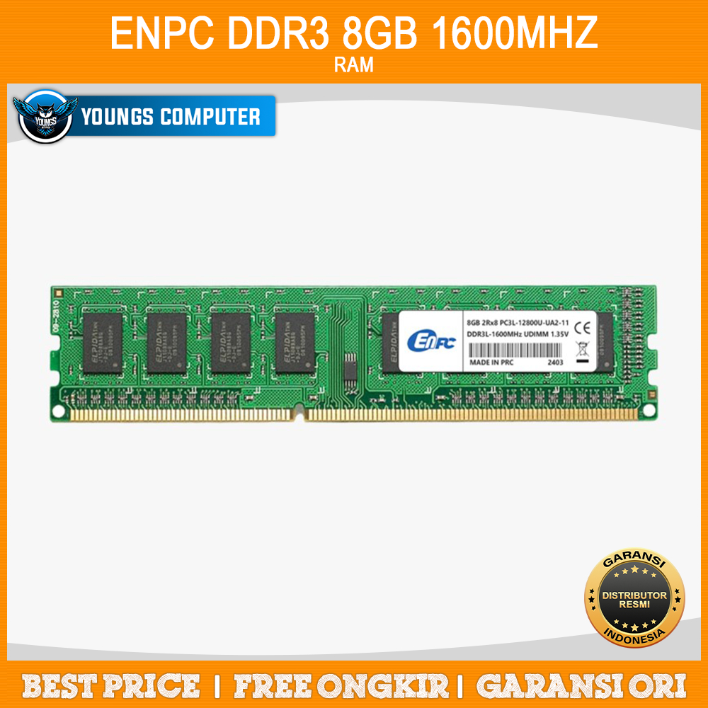 Jual RAM EnPC LONGDIMM DDR3 8GB 1600Mhz | Shopee Indonesia