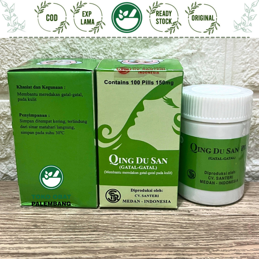 Jual QING DU SAN GATAL-GATAL 100PIL MEREDAKAN GATAL PADA KULIT ...