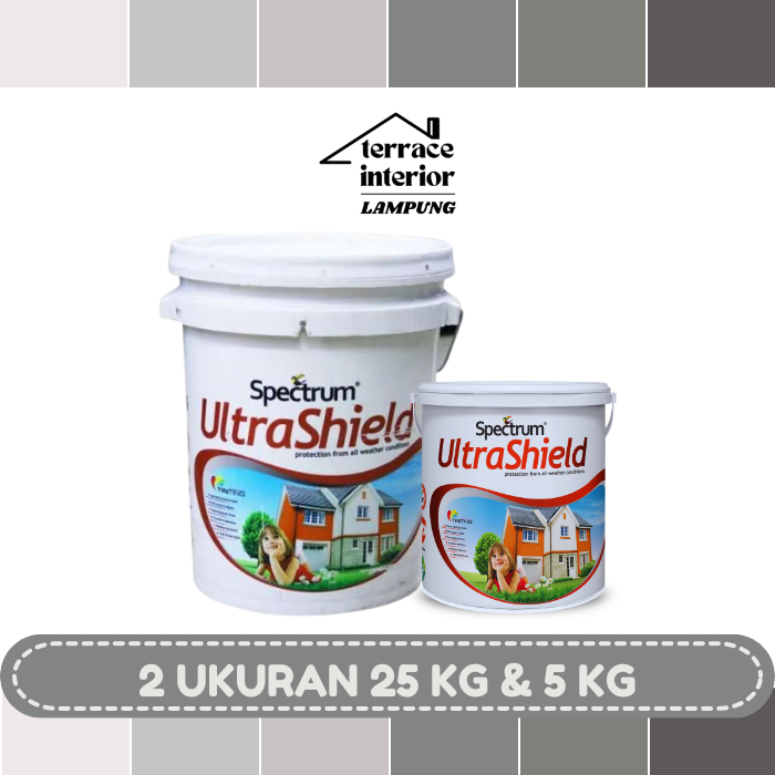 Jual Cat Tembok Spectrum Ultrashield Warna Abu 5 Kg | Shopee Indonesia
