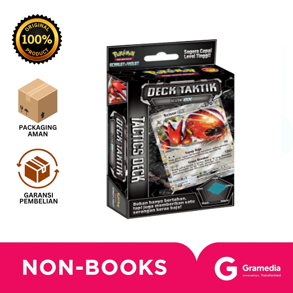 Jual Gramedia Bali - POKEMON GAME KARTU KOLEKSI DECK TAKTIK - SCIZOR SVTH | Shopee Indonesia