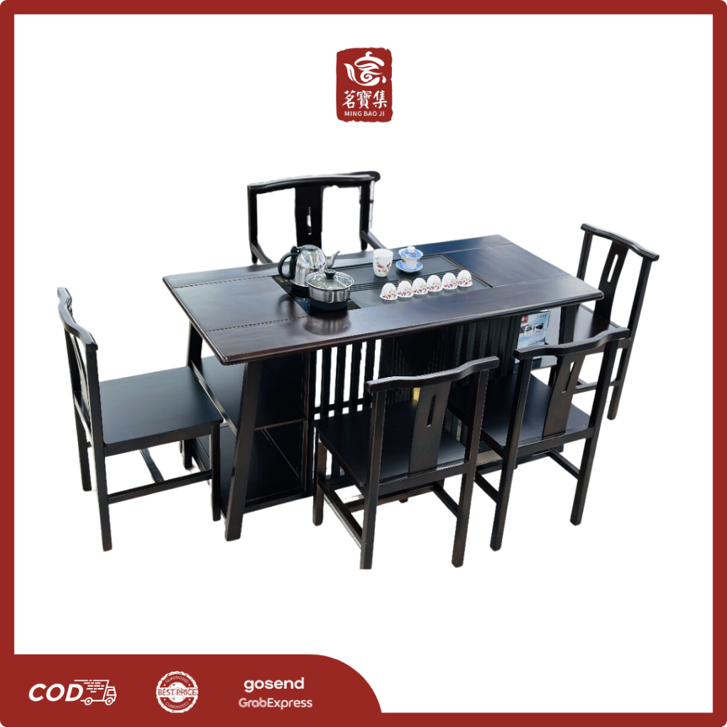 Jual MING BAO JI Meja Teh China Set 802 Furniture Set Meja Kursi Free ...