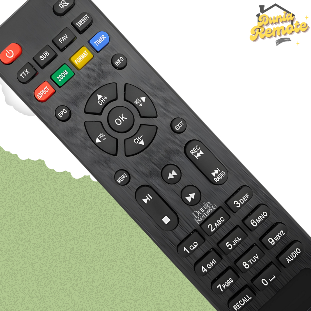 Jual Remot Remote Set Top Box Tanaka Stb Dvb-T2 Tanaka Bodi besi bentuk ...