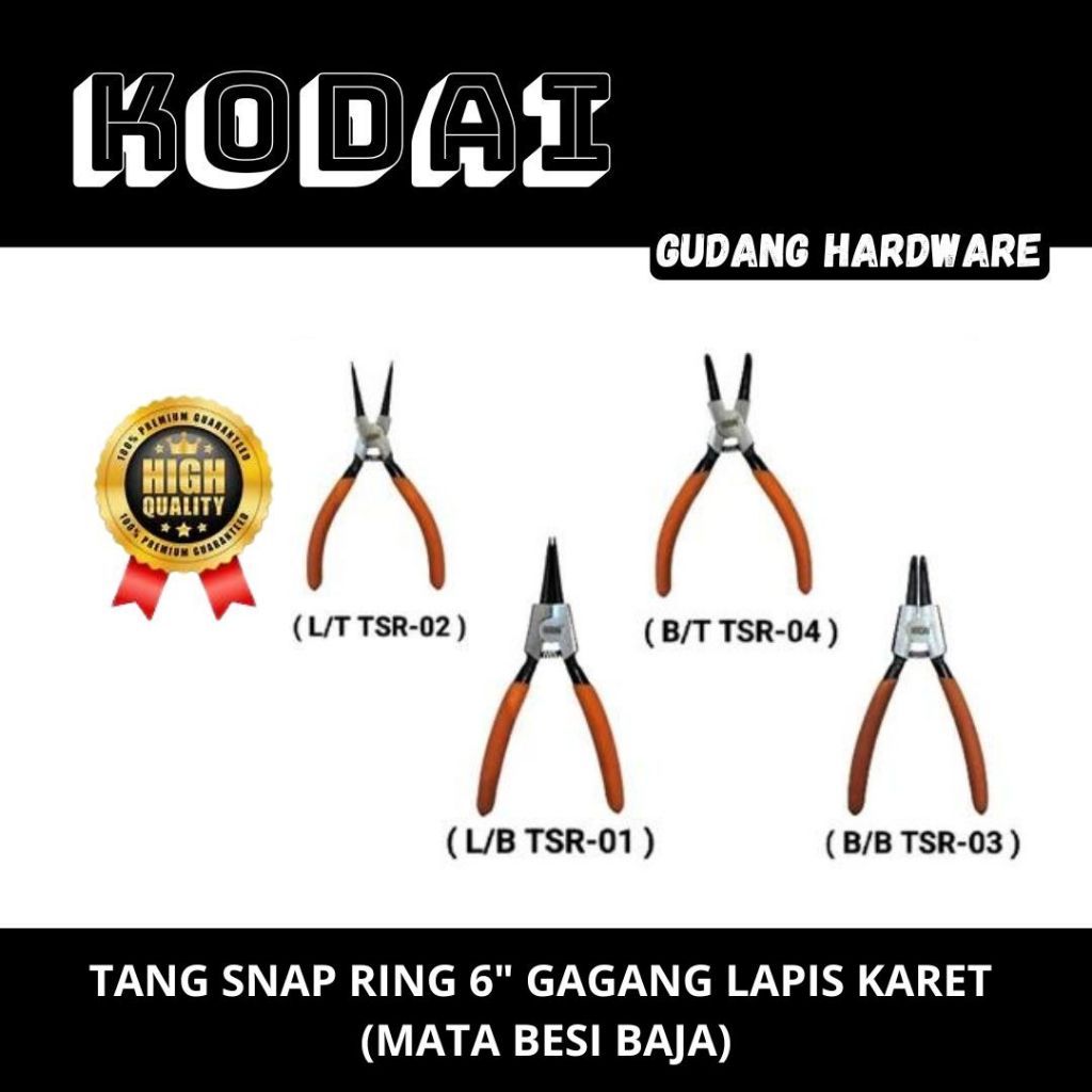 Jual KODAI tang snap ring 6" ( mata besi baja ) | Shopee Indonesia