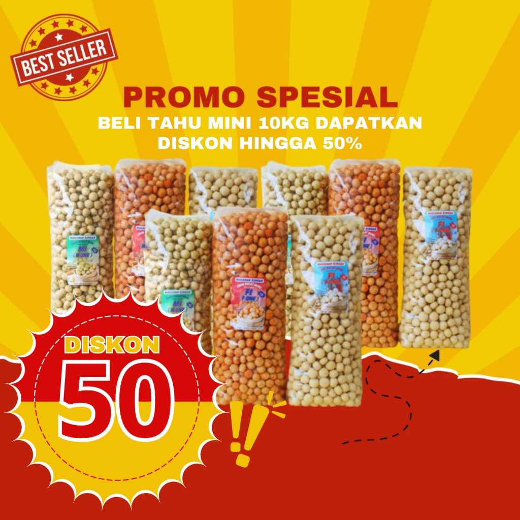 Jual [DISKON UP TO 50%] Paket Usaha Harga Grosir Tahu Bulat Mini 10KG ...