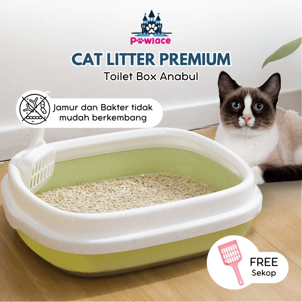 Jual Bak Pasir Kucing Cat Litter FREE Sekop Toilet Anabul Litter Box ...